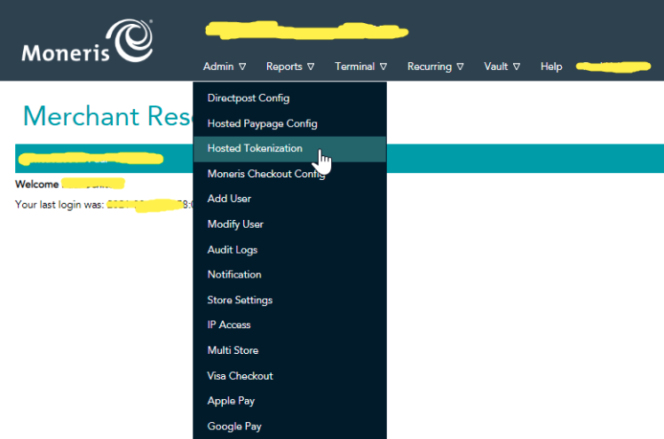 How to connect your Moneris Hosted Payments account in raisin.